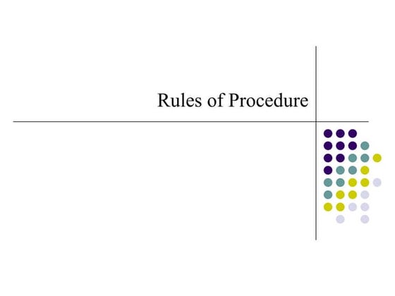 I.I.M.U.N. Rules of Procedure for the students | PDF