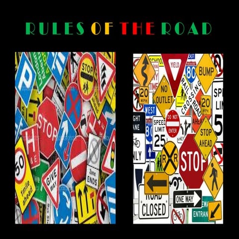 Rules of the road expo ingles | PPTX