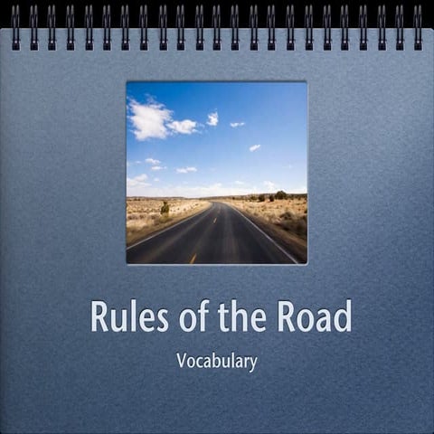Rules of the road vocab | PPT