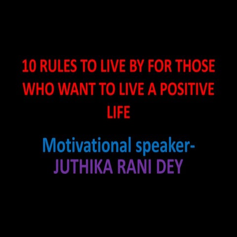 Rules of ultimate happiness | PPTX