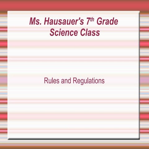 Rules Presentation | PPT