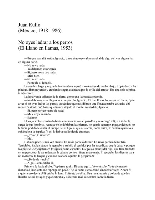 Luvina Juan Rulfo | PDF