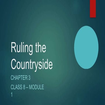 Ruling the country side ppt | PPTX