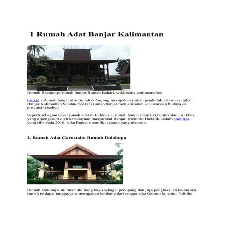Gambar Rumah Adat Banjar Kalimantan.docx