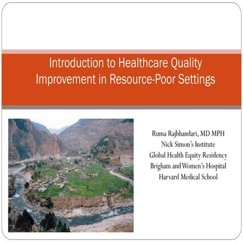 Ruma rssp qi in resource poor settings 050211 | PPT