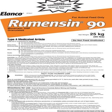 Elanco Rumensin 90 Label | PDF