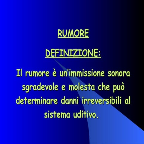 Rumore | PPT