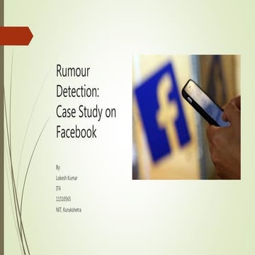 Rumour detection | PPTX