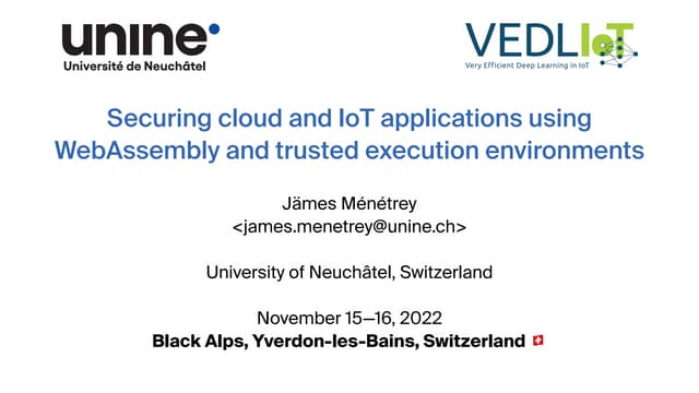 Securing Cloud And Iot Applications Using Webassembly And Trusted