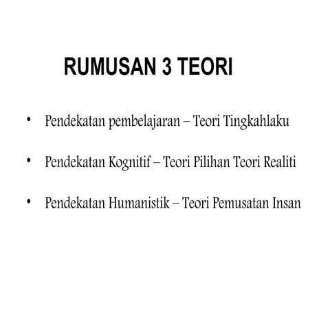 Rumusan 3 teori | PPT