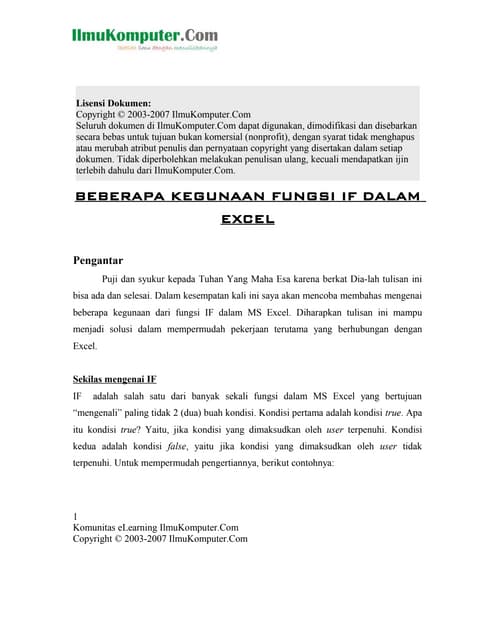 Tutorial microsoft excel | PDF