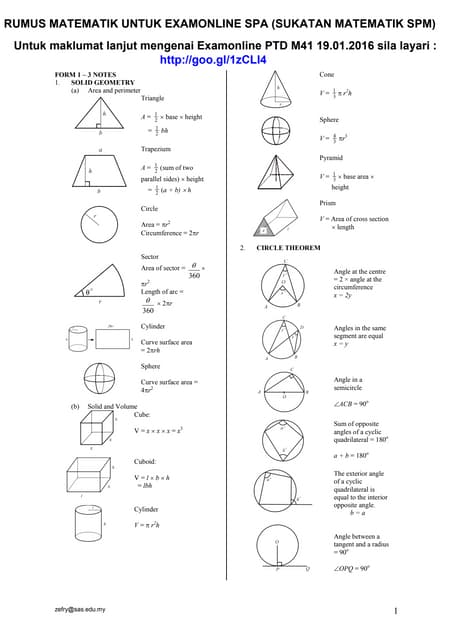 Add maths complete f4 & f5 Notes | PDF | Physics | Science
