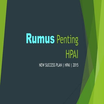 Rumus Penting HPAI | PPTX