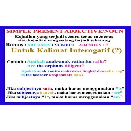 Rumus Simple Present Pasif untuk Kalimat Positif | PDF