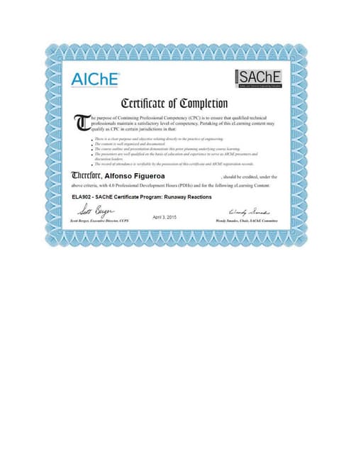 BSE Chemical Engineering Diploma | PPT