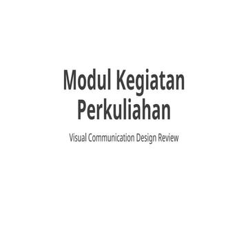 Rundown Matkul visual communication design review.ppt