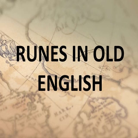 Old English Runes Runes In Old English Literature