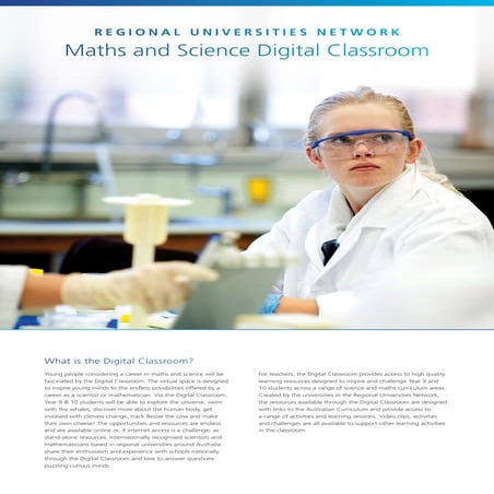RUN: Maths and Science Digital Classroom - Brochure (p.1-35) | PDF