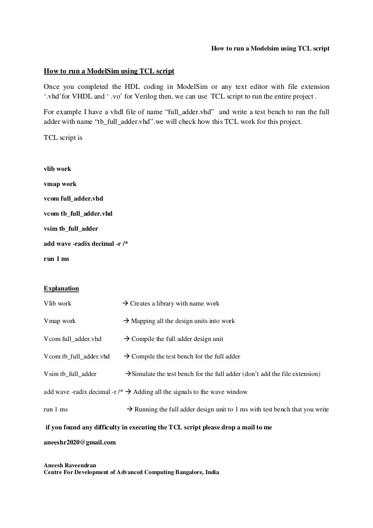 Modelsim run command - bridalnaxre
