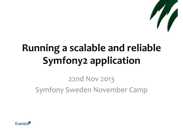 Symfony Cache Component: speed up your application with a new layer o… Symfony Cache Component: speed up your application with a new layer o…