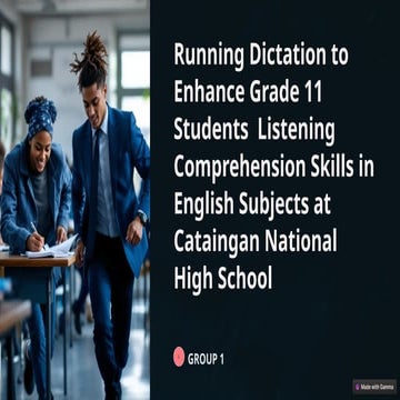 Running-Dictation-to-Enhance-Grade-11-Students-English-subject-in ...