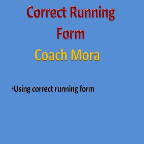 Running form | PPTX