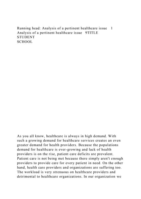 Mandatory Nurse Patient Staffing Ratio | DOCX | Healthcare Industry | Industries