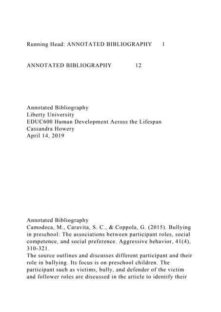 Factors bullying | DOCX