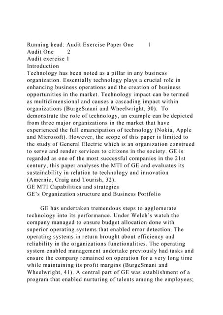 General Electric (GE) Case Study | PDF | Business Administration | Business