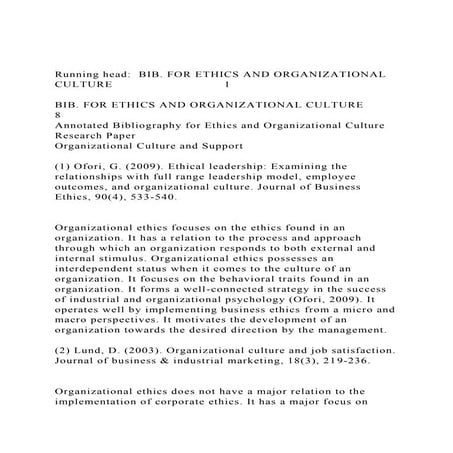 Organizational Culture & Ethics in Business | PDF