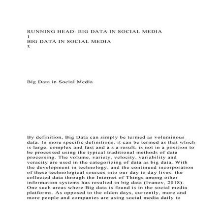 RUNNING HEAD BIG DATA IN SOCIAL MEDIA .docx