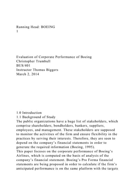 Boeing Corporate Governance: Case Stugy Boeing's Double-Edged Sword | PPT