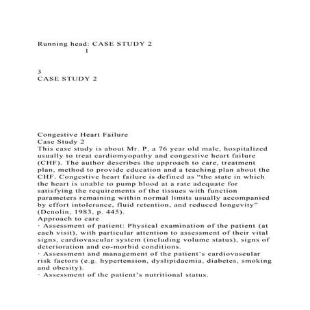 Running head CASE STUDY 2 13CASE STUDY .docx