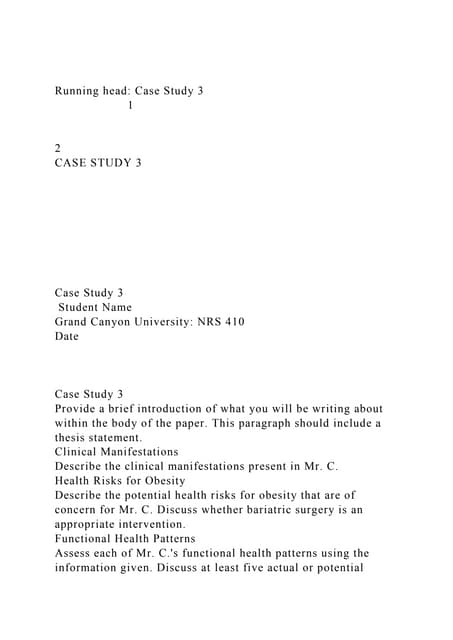 ASSIGNMENT QUESTION Case Study Assignment Assessing the Head, Ey.docx