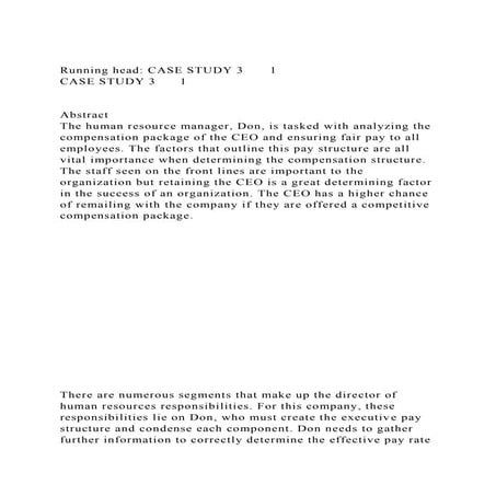 Running head CASE STUDY 31CASE STUDY 31AbstractThe hu.docx