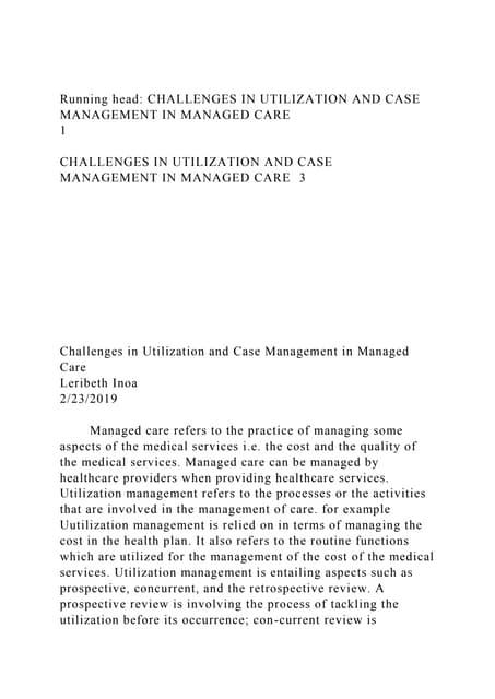 Case Managment 101 | PPT | Healthcare Industry | Industries