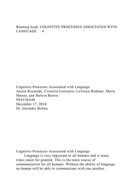 PSYCHOLINGUISTICS | PPTX | Science