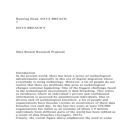 Running Head DATA BREACH .docx