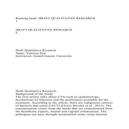 Running head DRAFT QUALITATIVE RESEARCH .docx