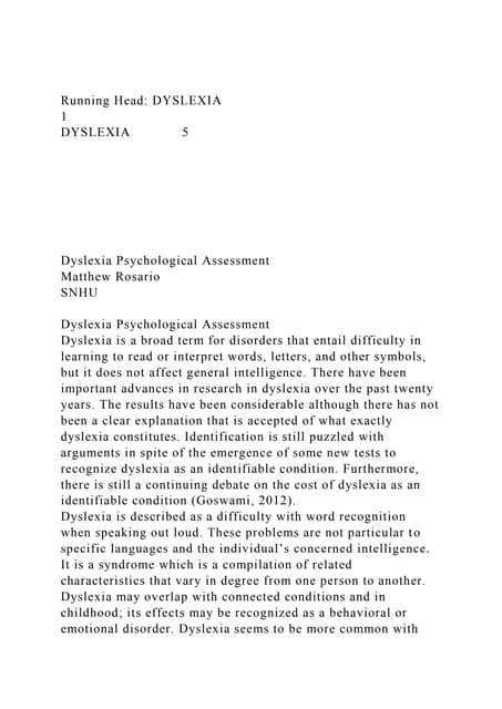 Sample psych reports format | PDF