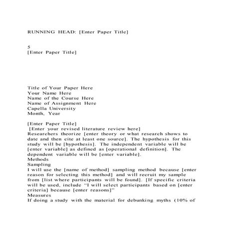 Running head [enter paper title]5[enter paper title] | PDF