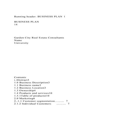 Nursery Business Plan | PPTX