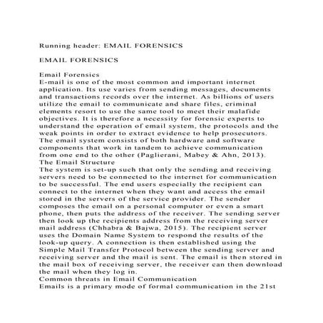 Running header EMAIL FORENSICSEMAIL FORENSICSEmail Forens.docx