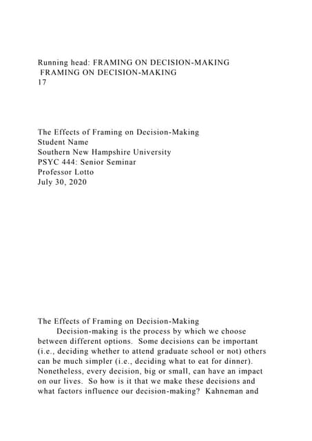 The impact of holistic vs. analytic thinking styles on anchoring effect ...