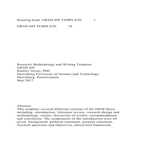 Running head GRAD 699 TEMPLATE1GRAD 699 TEMPLATE19.docx