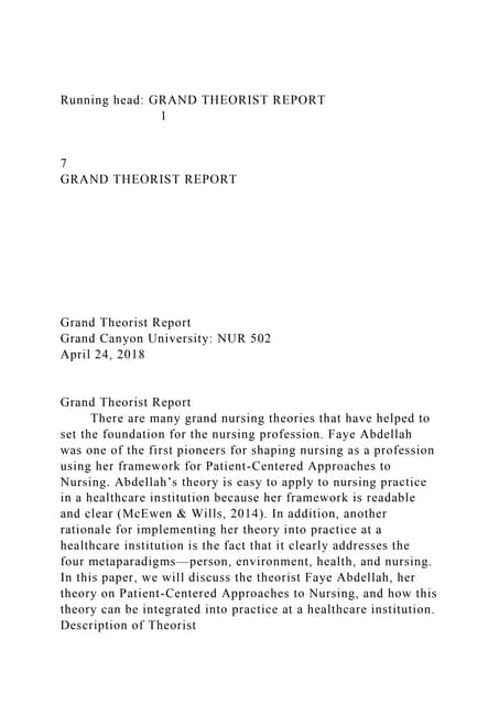 ABDELLAH’S THEORY | PDF