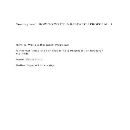 How to Writing a good Research Proposal pptx | PPTX