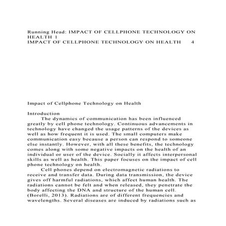 Persuasive speech sample on cell phones importance | DOCX