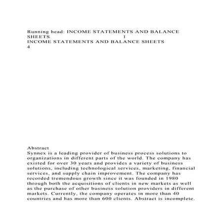 Unit 3 lsal 5223 income statement analysis | DOCX
