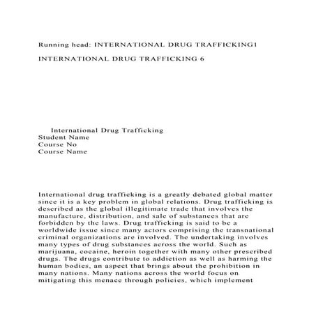 Drug Trafficking.pptx and law related to it | PPTX